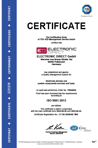 ELECTRONIC DIRECT: – Distribution, Excess Inventory und Sourcing